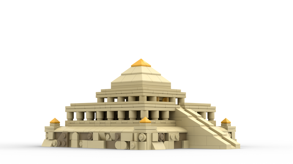 Lego Moc Temple Of Mentuhotep Ii By Blockwise Rebrickable Build