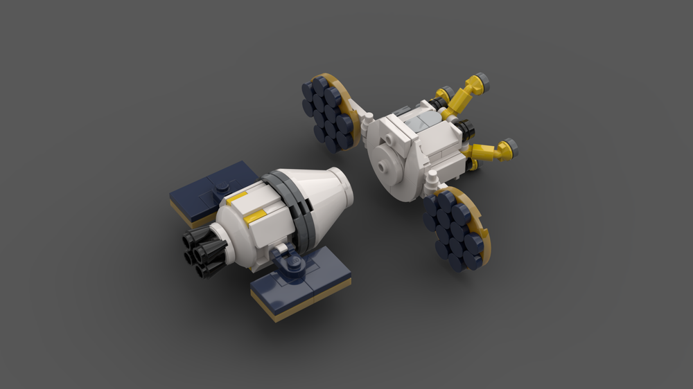 LEGO MOC CSMA Next-generation crewed spacecraft Mengzhou and Lanyue ...