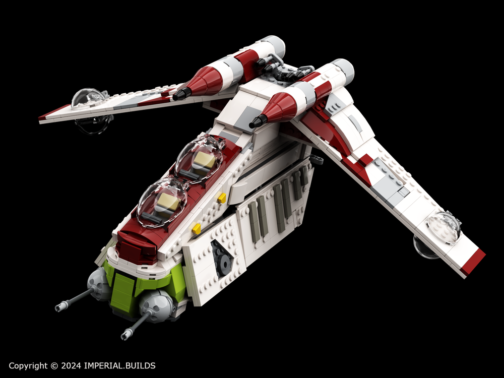 LEGO MOC Republic Gunship LAAT (Clone Wars) by Imperial Builds ...