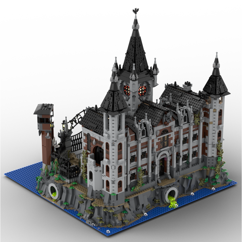 LEGO MOC Modular Arkham Asylum by Dream Build Bricks | Rebrickable ...