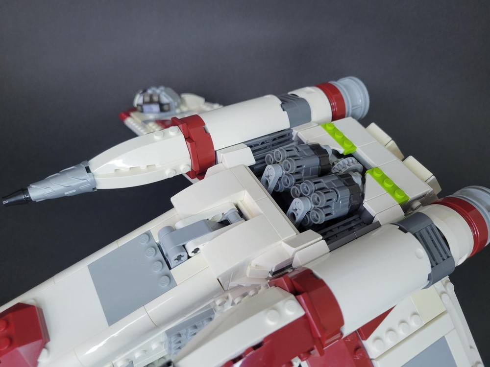 Lego Moc Republic Gunship Animated Version By Forgedinlego