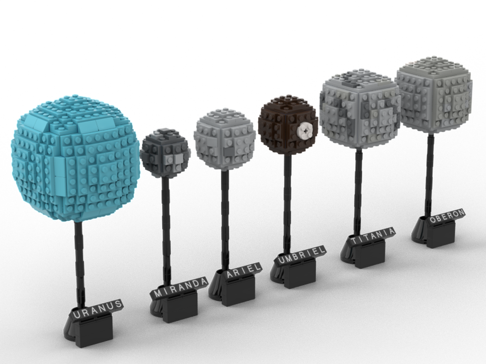 LEGO MOC Uranus and its moons by OrchardBuilds | Rebrickable - Build ...
