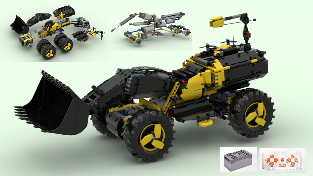 LEGO MOC 4×4 Real Full RC 42081 Volvo ZEUX by Bruce_LKP | Rebrickable ...