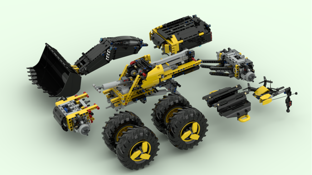 LEGO MOC 4×4 Real Full RC 42081 Volvo ZEUX by Bruce_LKP | Rebrickable ...