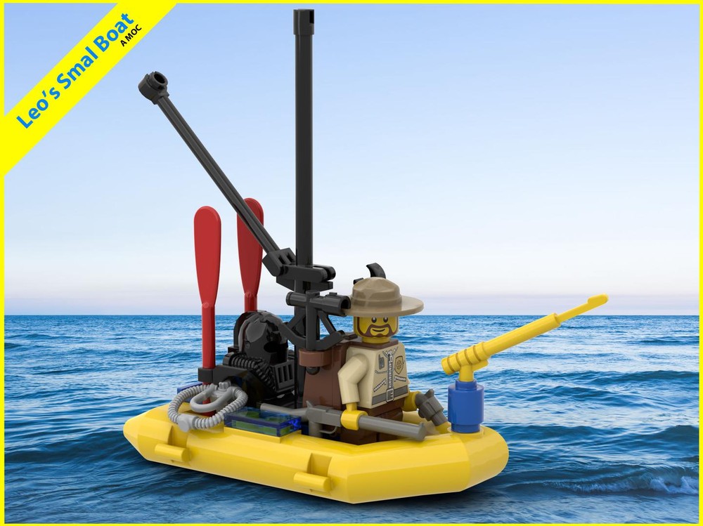 LEGO MOC Leo's Small Boat by FrankCoupal | Rebrickable - Build with LEGO