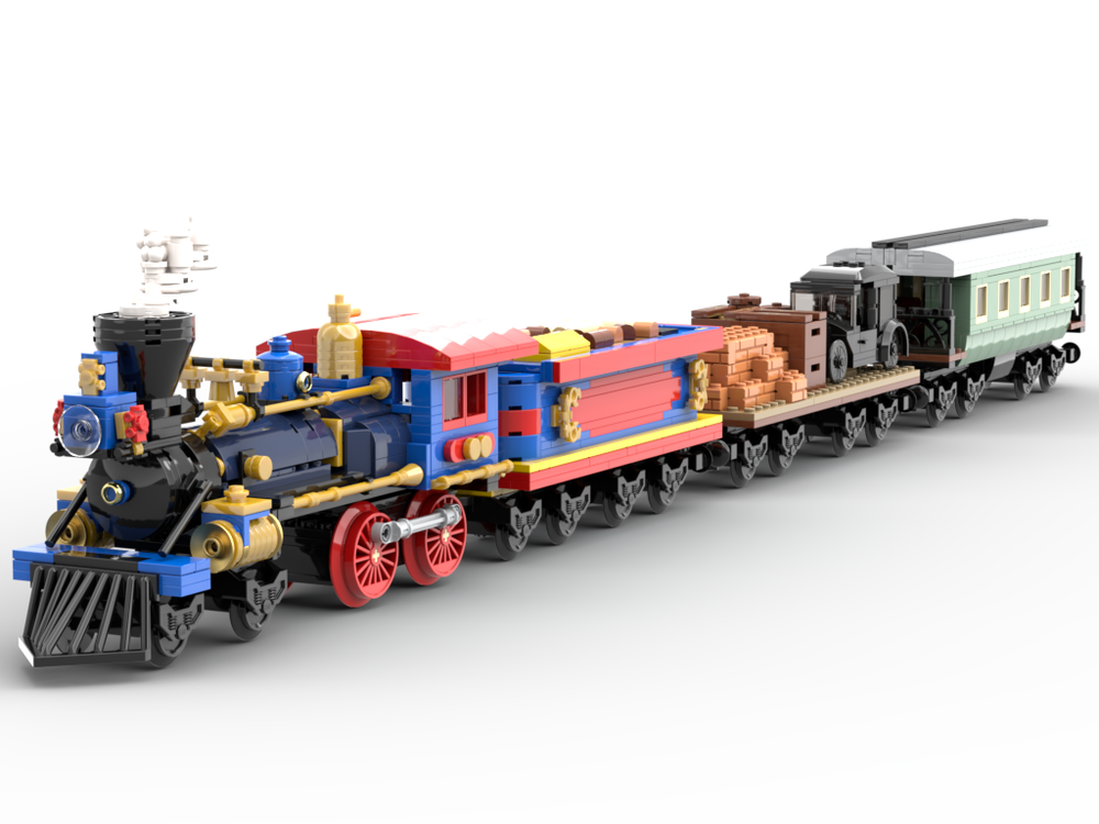 LEGO MOC Steam Locomotive "Jupiter" 1868 by AOBrick34 | Rebrickable ...