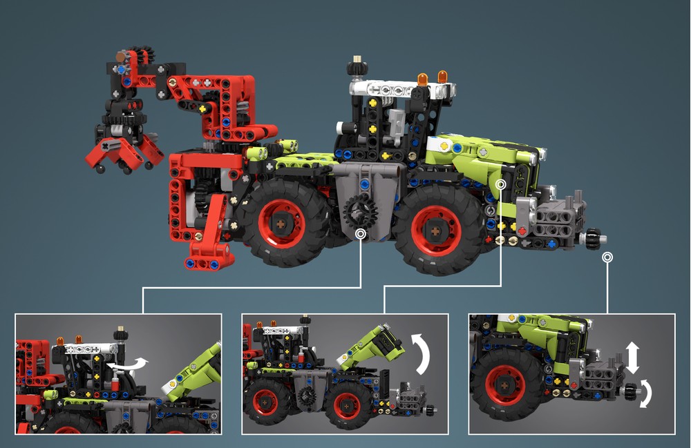 Lego Moc Mini 42054 Claas Xerion 5000 Trac Vc By Nguyengiangoc