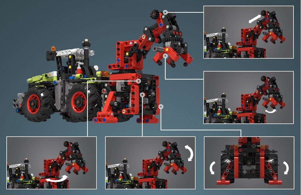 Lego Moc Mini 42054 Claas Xerion 5000 Trac Vc By Nguyengiangoc