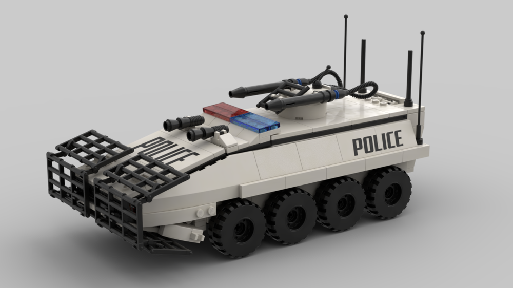 LEGO MOC Futuristic Police Riot Vehicle by Futurism_Lego | Rebrickable ...