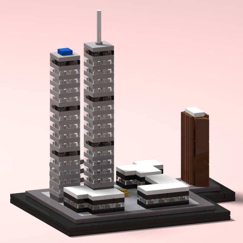 LEGO MOC mini World Trade Center by sunkist the protogen | Rebrickable ...