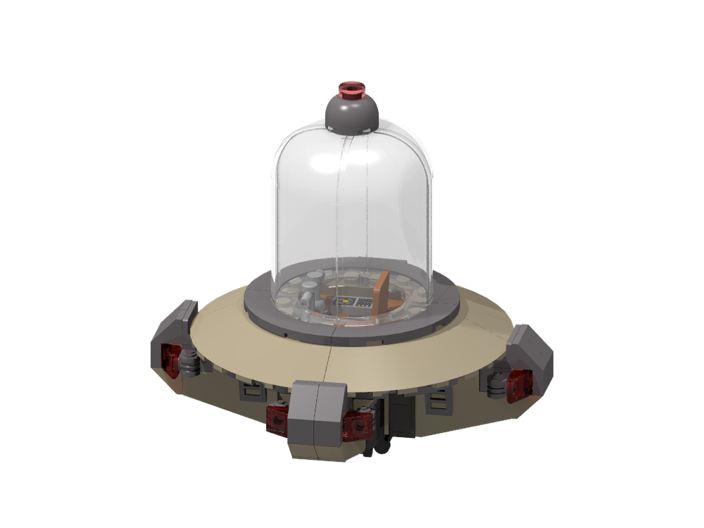 LEGO MOC Flying Saucer Space Invader by brampf | Rebrickable - Build ...