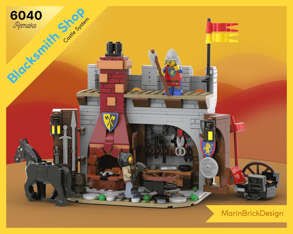LEGO MOC 6040 - Blacksmith Shop Remake - Lego Classic Castle MOC by marinbrickdesign ...