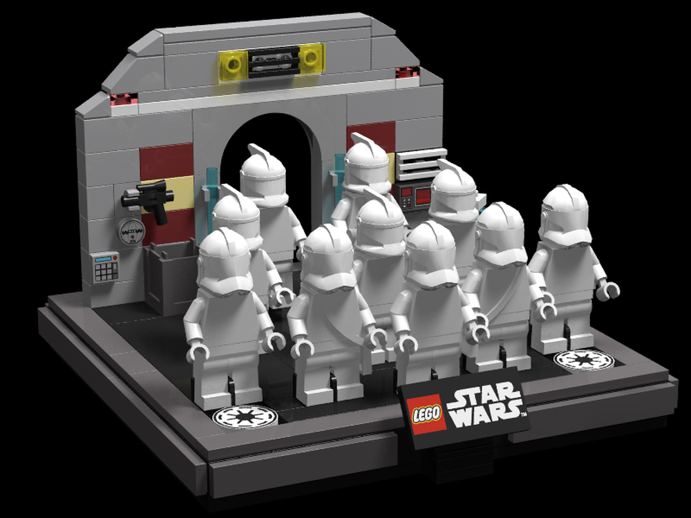 LEGO MOC LEGO Star Wars - 10 Minifigure Display Stand (Republic Edition ...