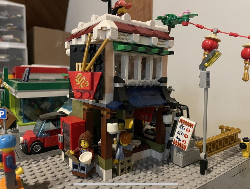 LEGO MOC Downtown Noodle Shop by OrchardBuilds | Rebrickable - Build ...