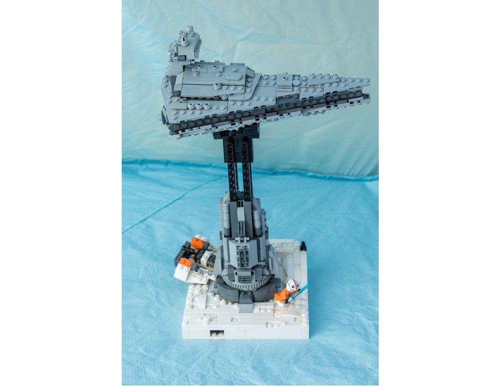LEGO MOC Imperial Destroyer with rotating AT-AT foot stand by ...