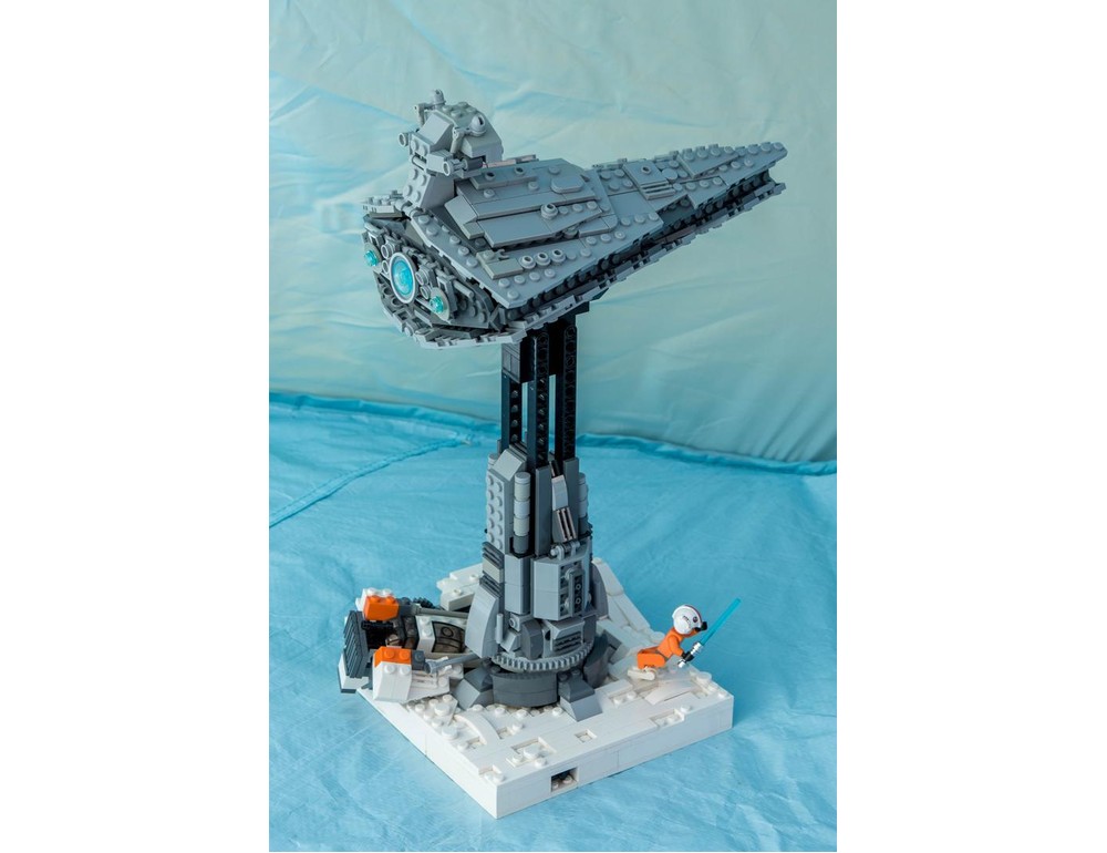 LEGO MOC Imperial Destroyer with rotating AT-AT foot stand by ...