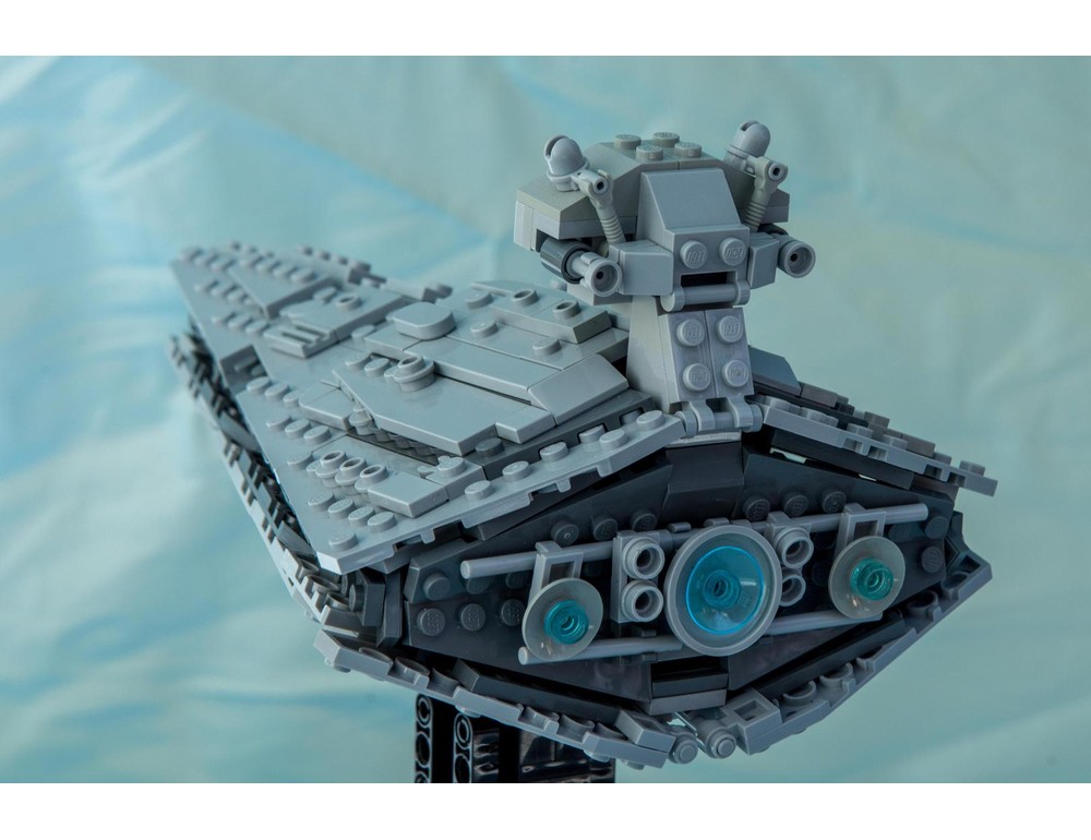 LEGO MOC Imperial Destroyer with rotating AT-AT foot stand by ...