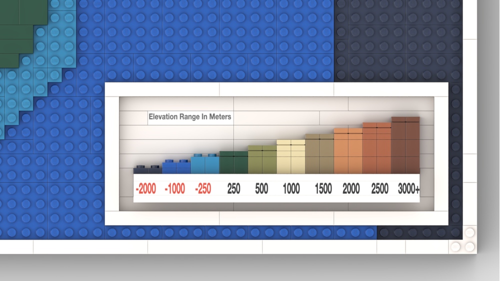 LEGO MOC United States Topographic Map by hawkfan08 | Rebrickable ...