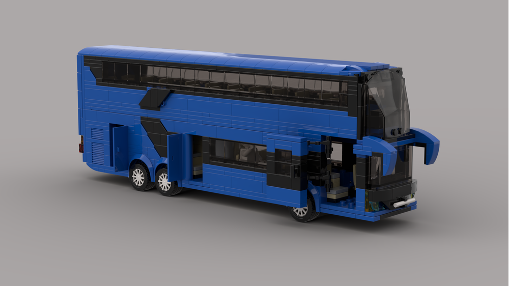Lego Moc Double Decker Coach Bus Setra Topclass S 531 Dt By Yanix