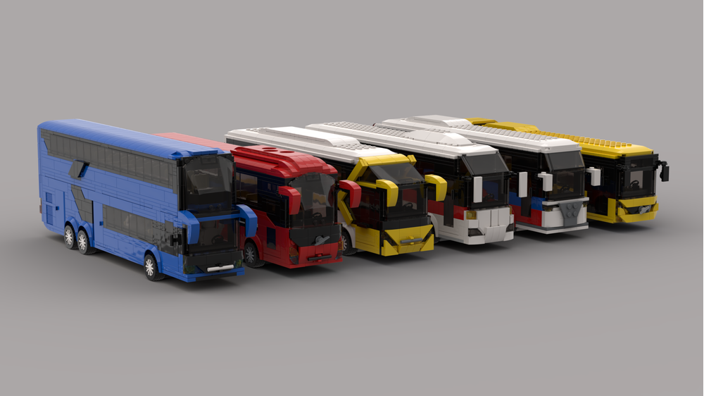 Lego Moc Double Decker Coach Bus Setra Topclass S 531 Dt By Yanix