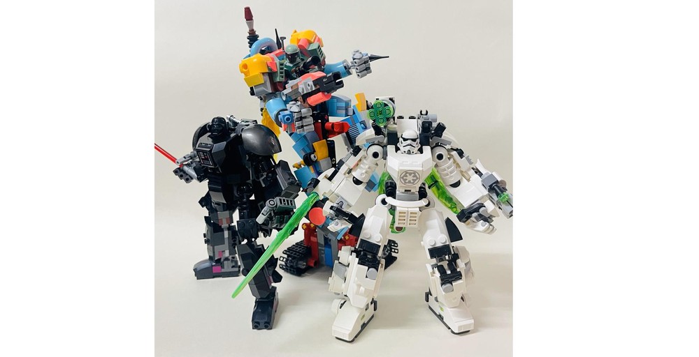 LEGO MOC Star-Wars power-up suits trilogy bundle (75368 + 75369 + 75370 ...