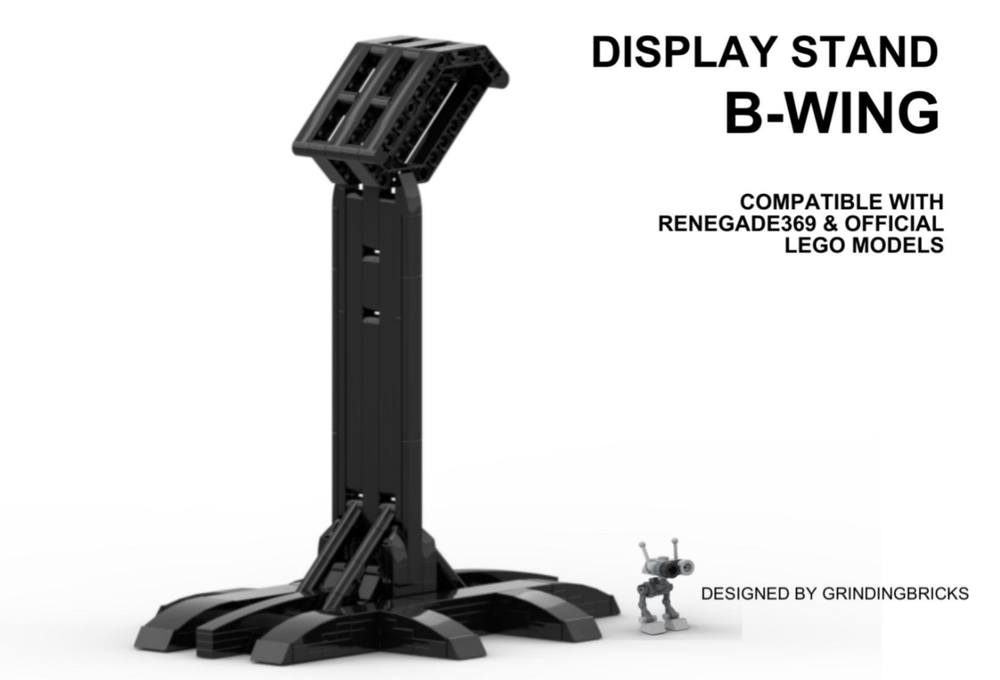 LEGO MOC B-Wing Display Stand by GrindingBricks | Rebrickable - Build ...