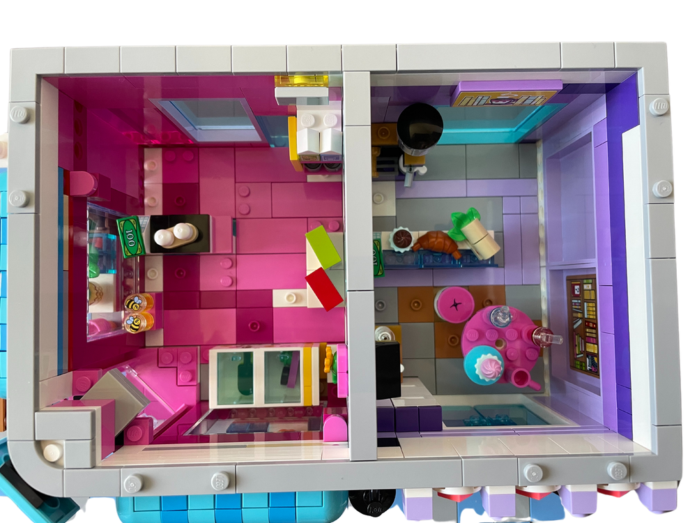 Lego Moc Corner Store And Coffee Shop Modular Alternate Build Of 41704