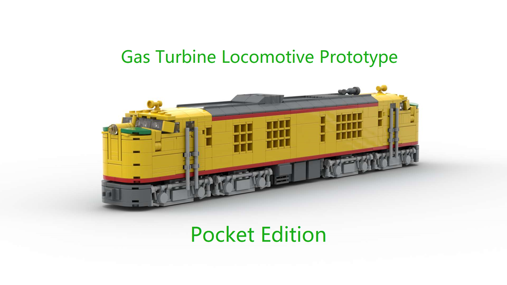 LEGO MOC GE GTEL Prototype Union Pacific Gas Turbine Locomotive Pocket ...