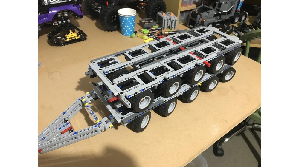LEGO MOC Heavy Haulage Platform Trailer by Smudge | Rebrickable - Build ...