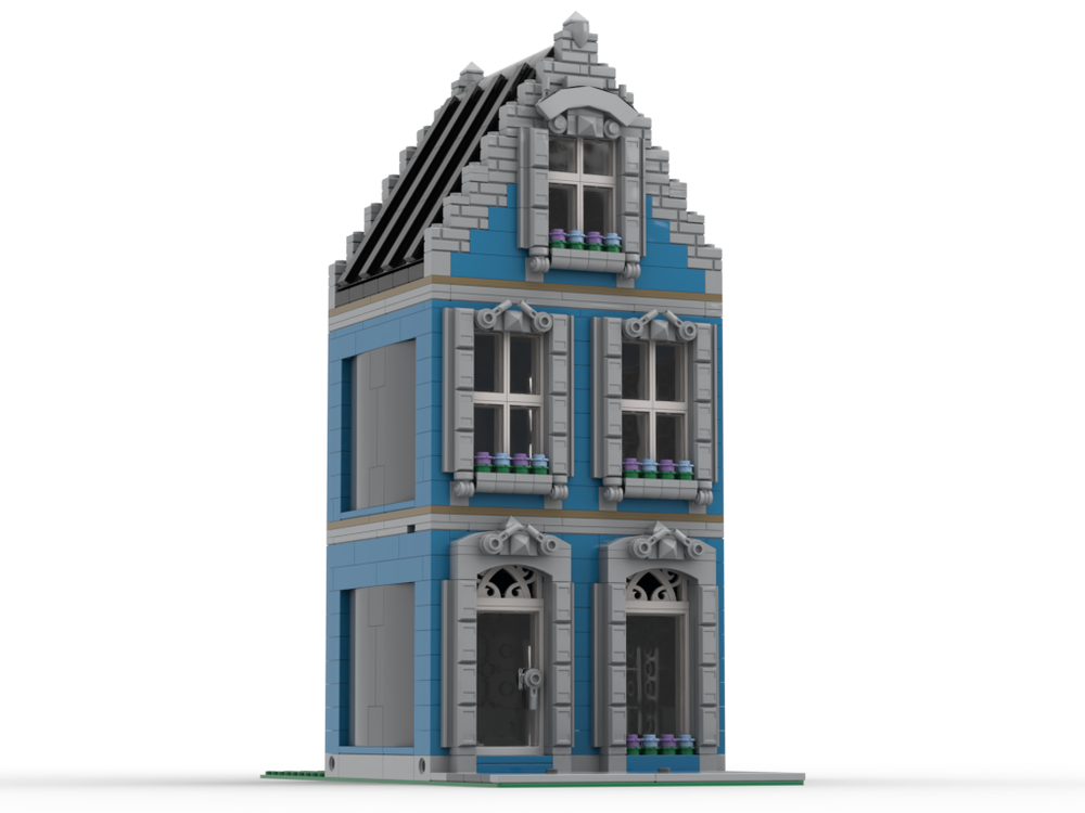 Lego Moc Wallstreet House Facade Only By Brick Artisan Rebrickable