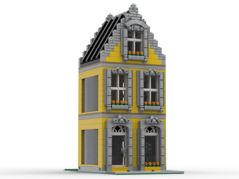 Lego Moc Wallstreet House Facade Only By Brick Artisan Rebrickable