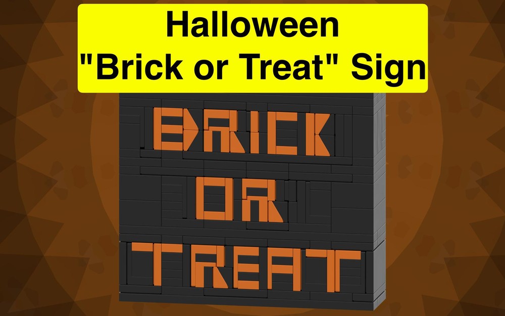 LEGO MOC Halloween SNOT Sign - Brick or Treat by ZTBricks | Rebrickable ...