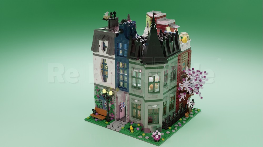 Lego Moc Millennium Square Inverse Corner Modular Building By