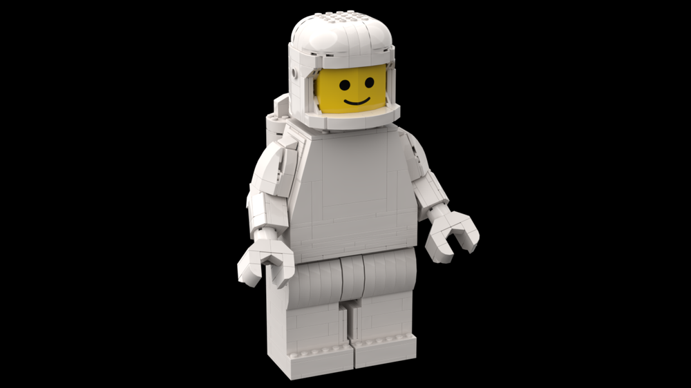 LEGO MOC Classic Space: Upscale Spaceman Astronaut Minifigure in WHITE ...
