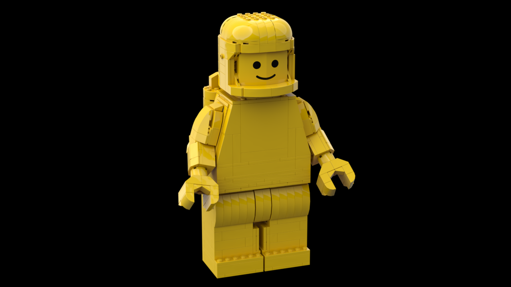 LEGO MOC Classic Space: Upscale Spaceman Astronaut Minifigure in YELLOW ...