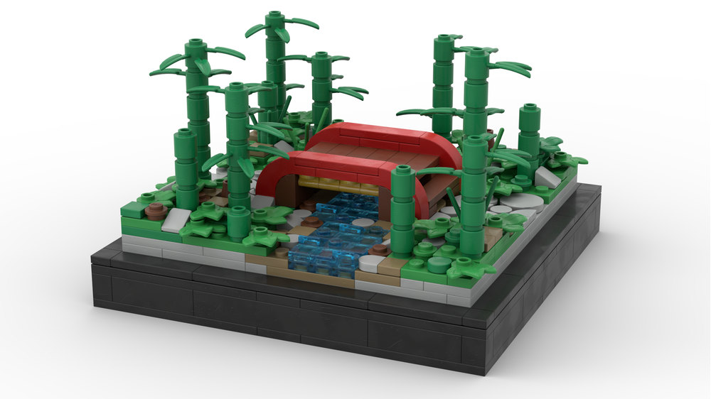 Lego Moc Bamboo Forest By Blockwise Rebrickable Build With Lego