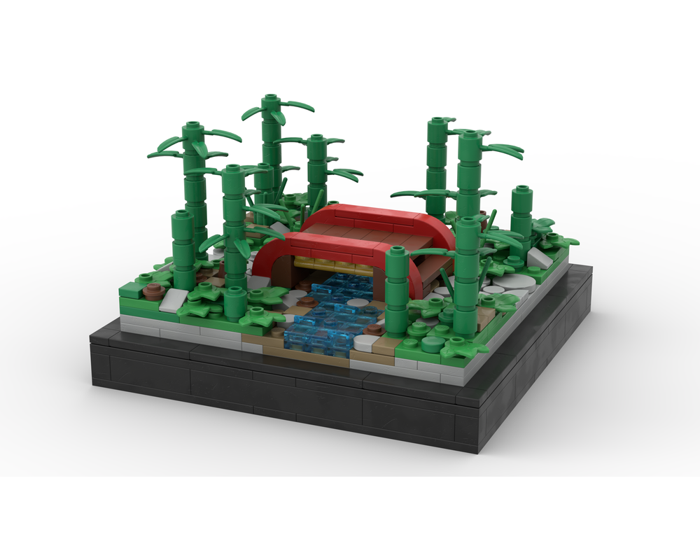 Lego Moc Bamboo Forest By Blockwise Rebrickable Build With Lego