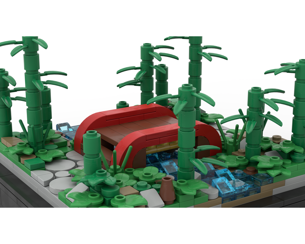 Lego Moc Bamboo Forest By Blockwise Rebrickable Build With Lego