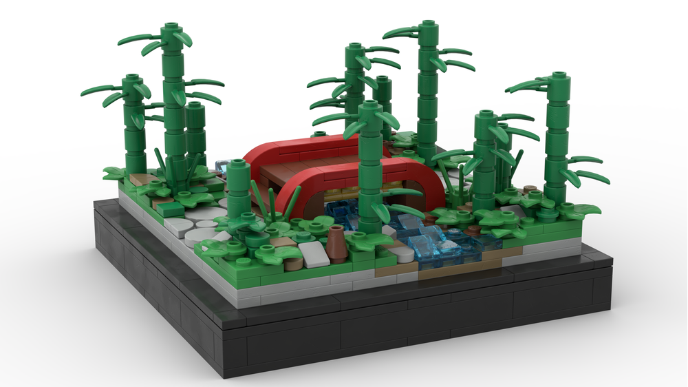 Lego Moc Bamboo Forest By Blockwise Rebrickable Build With Lego