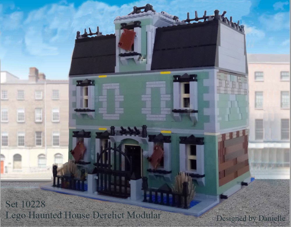 Lego Moc Haunted House Derelict Modular By Danielle Rebrickable