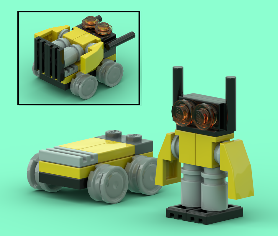 LEGO MOC mini robot and carrier truck from LEGO Creator set 31041 ...