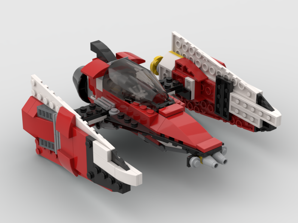 LEGO MOC 31047 Starfighter Red II by R4D3K | Rebrickable - Build with LEGO