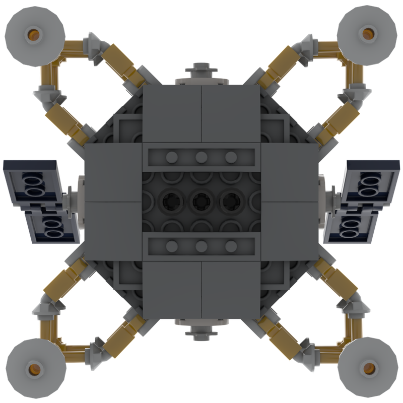 LEGO MOC Eyes turned skyward - Artemis Cargo Lunar Lander (1:110) by ...