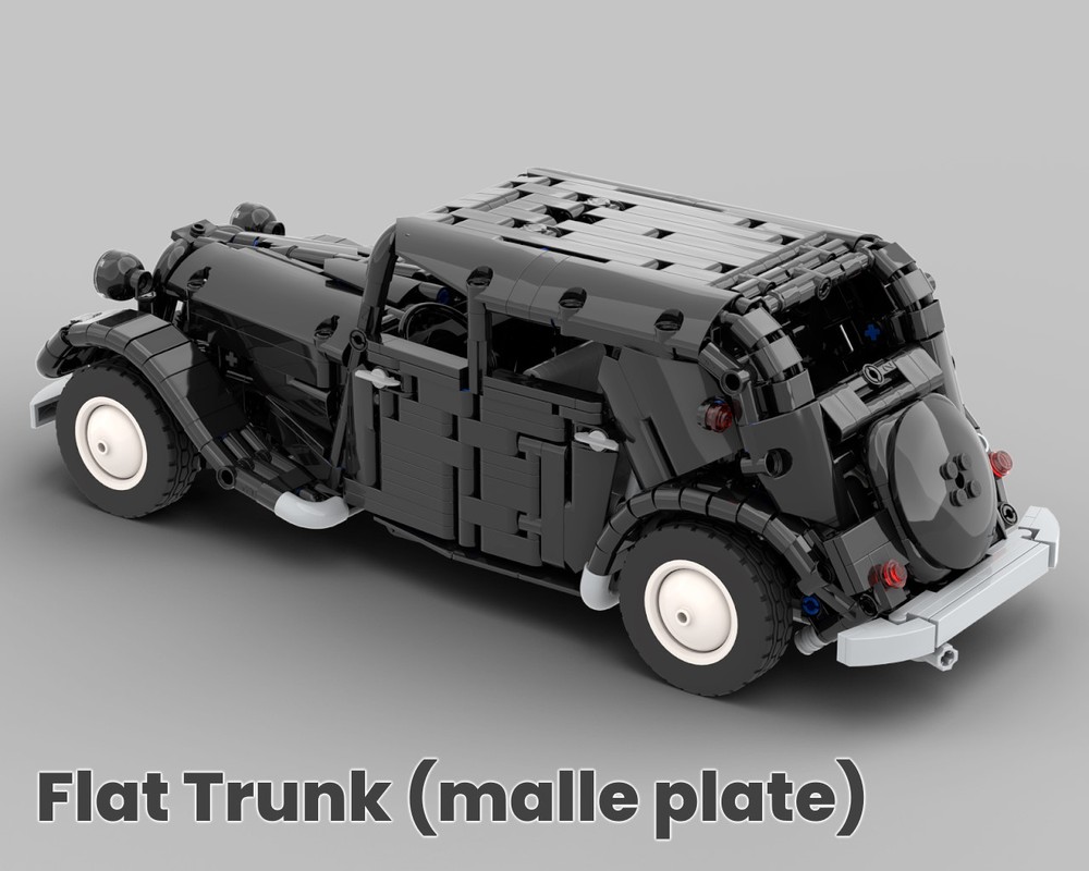 LEGO MOC Citroën Traction (Flat Trunk) by Nico71 | Rebrickable - Build ...