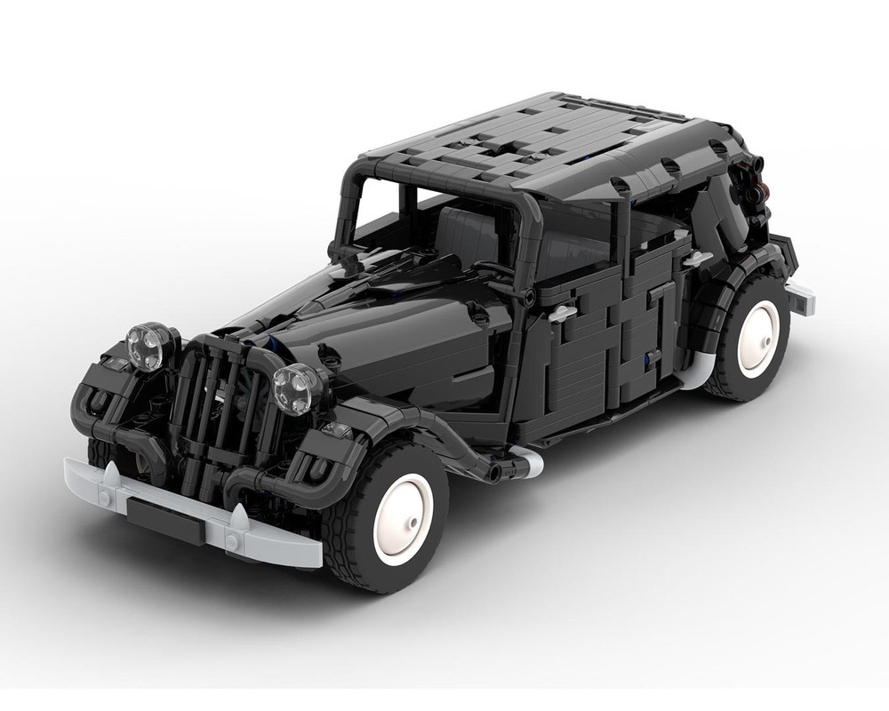 Lego Moc Citroën Traction Flat Trunk By Nico71 Rebrickable Build