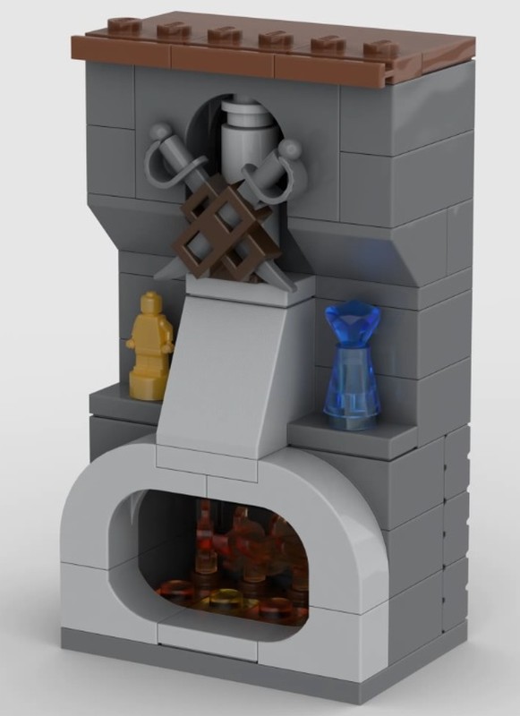 LEGO MOC Lego Fireplace by itnael | Rebrickable - Build with LEGO