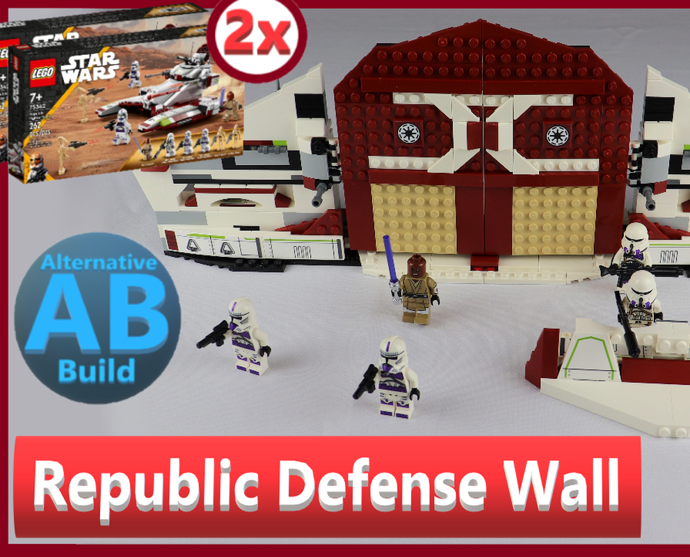 LEGO MOC Republic Defense Wall by Haibricks | Rebrickable - Build with LEGO