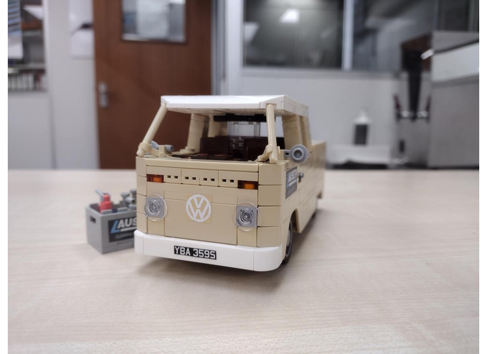 Lego Moc 1978 Vw T2 Pickup The Cleaner By Evilenderman Rebrickable