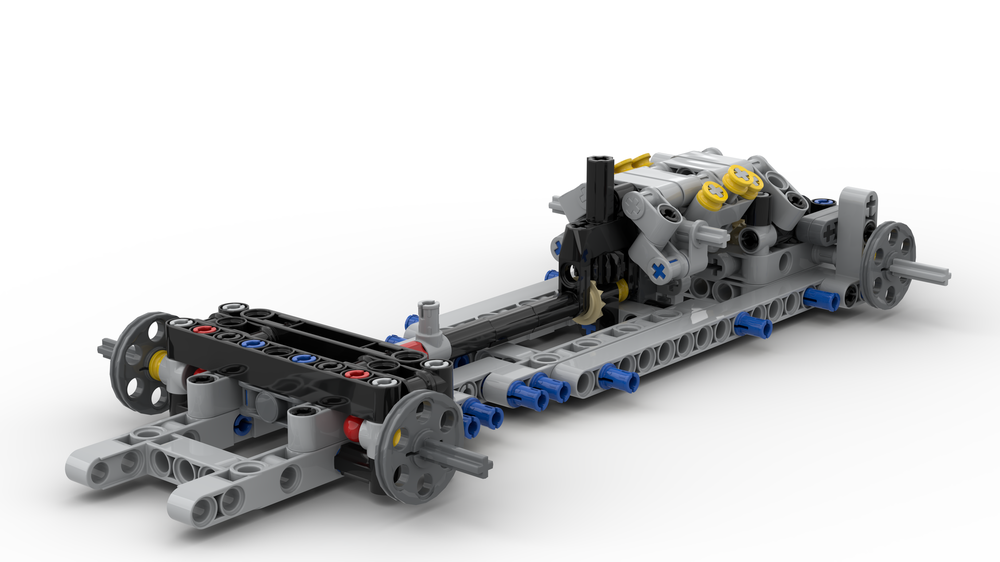 Lego Moc Small Technic Chassis By Gavabino Rebrickable Build With Lego
