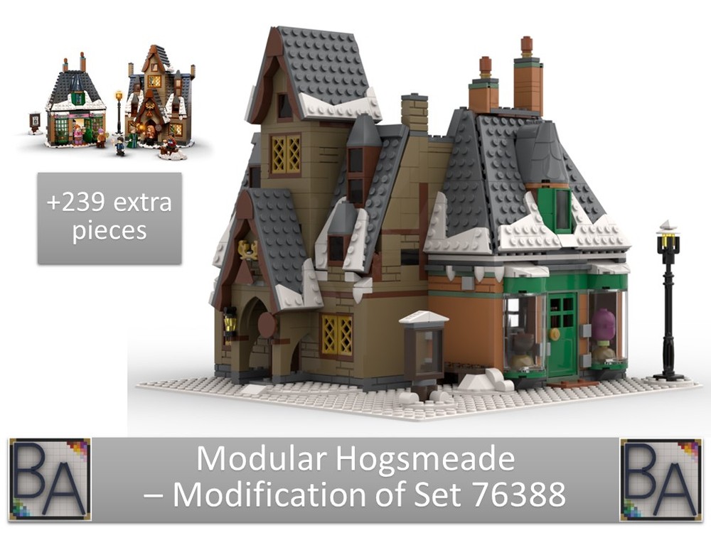 LEGO MOC Modular Hogsmeade - Modification of set 76388 by Brick Artisan | Rebrickable - Build ...